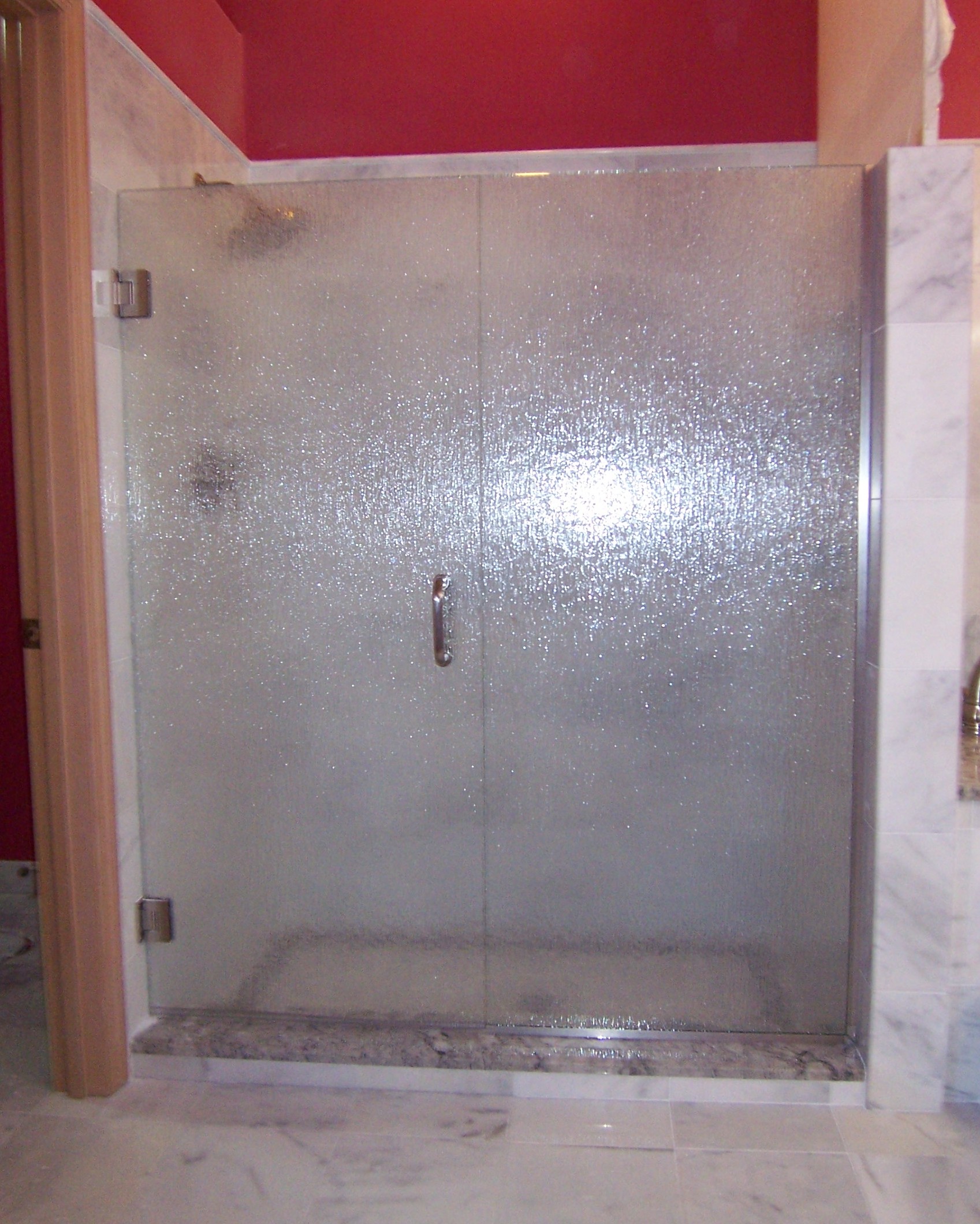 Inline Panels & 3/8" Frameless Glass Shower Doors in Orlando