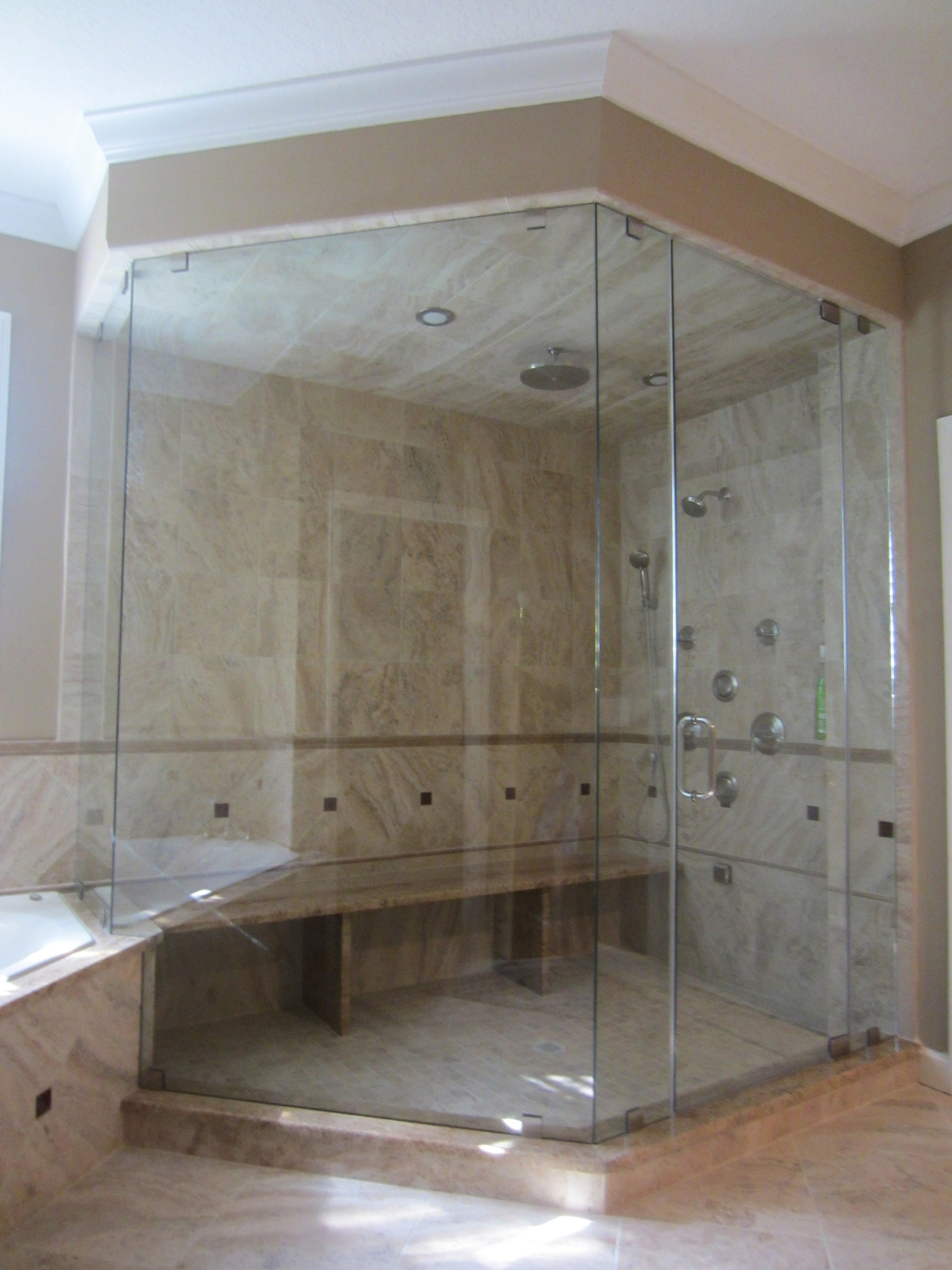 3/8" Steam Enclosure Gallery | Glass Shower Doors